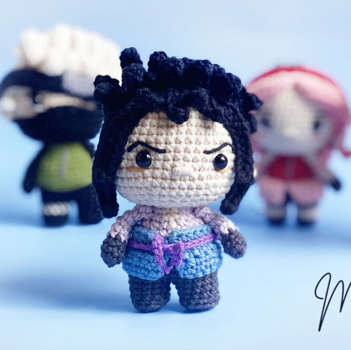 4in1 Naruto and Friends Crochet Pattern, Team Seven Crochet Pattern ...