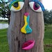Tree Face Sculpture Eye Catching Style, Handmade by Artist, Decor ...