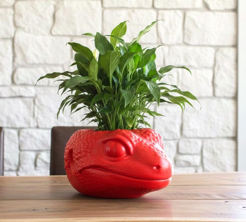 3D Printed Leopard Gecko Planter Pot | Succulent | Gecko Lover Gift ...