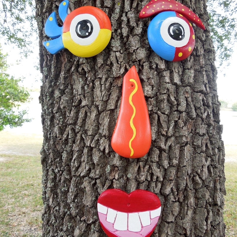Tree Faces Outdoor - Etsy