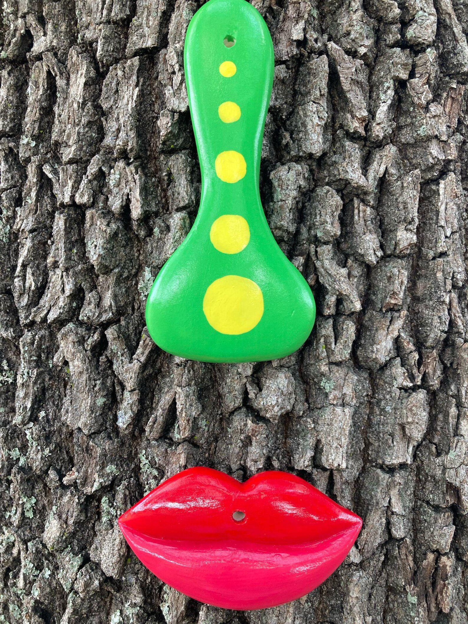 Tree Faces Garden Decor -tree Face Whimsical- Garden Decoration- Decor ...
