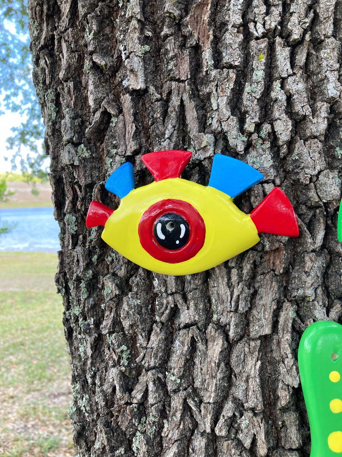 Tree Faces Garden Decor -tree Face Whimsical- Garden Decoration- Decor ...