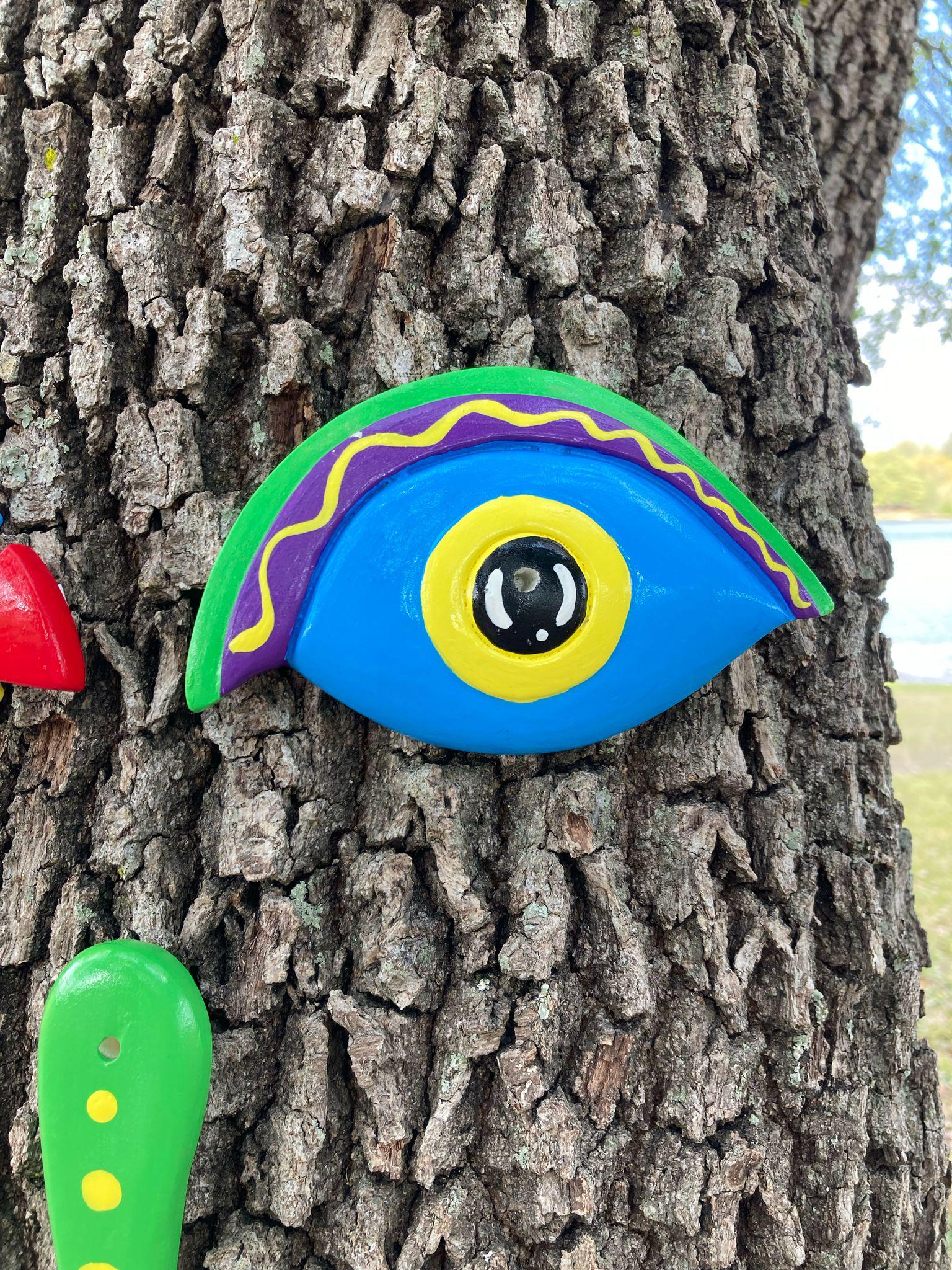 Tree Faces Garden Decor -tree Face Whimsical- Garden Decoration- Decor ...
