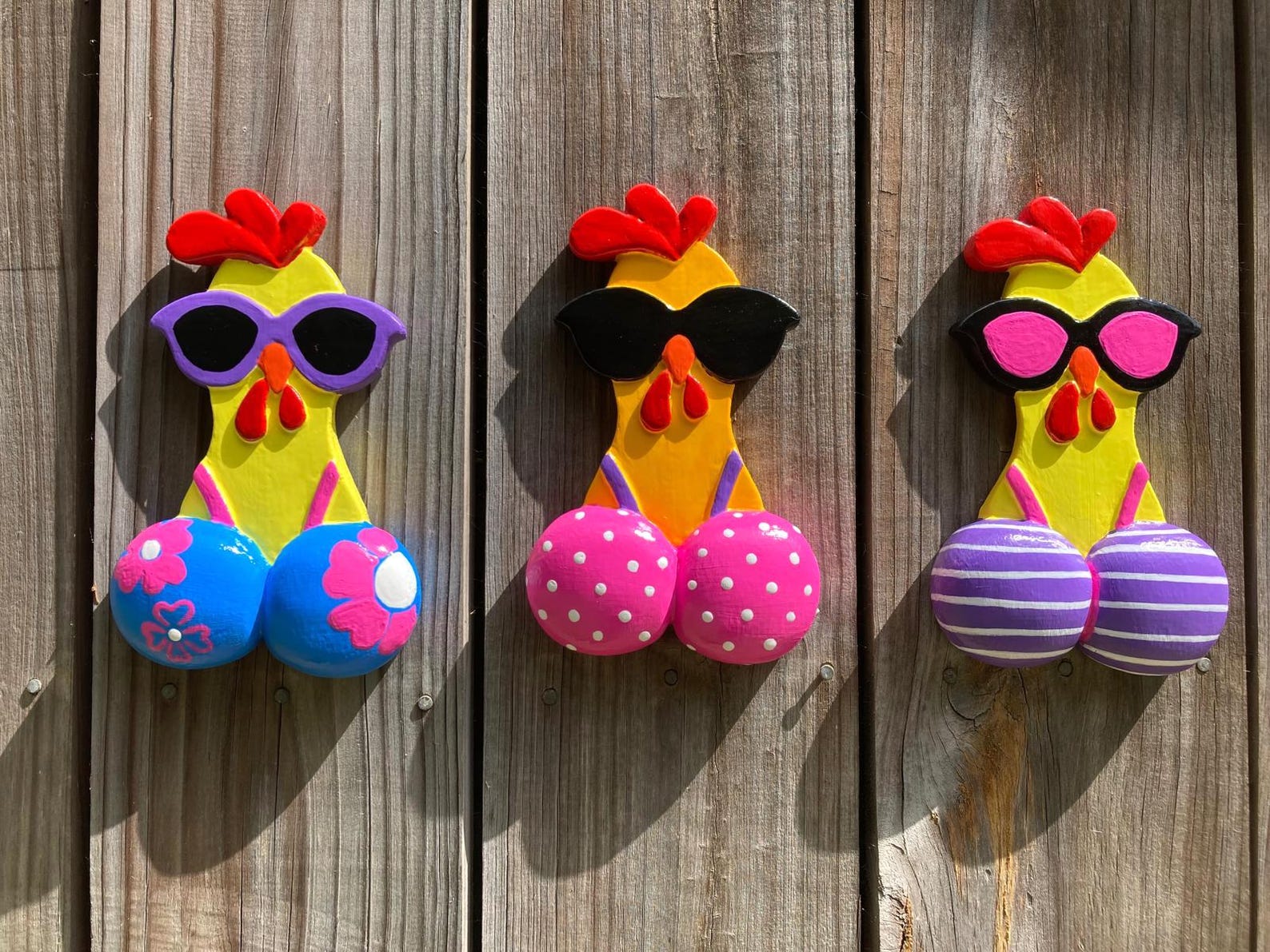Funny Bikini Chicken With Sunglasses- Chicken Gifts Chicken Ornament ...