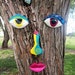 Tree Face Sculpture Eye Catching Style, Handmade by Artist, Decor ...