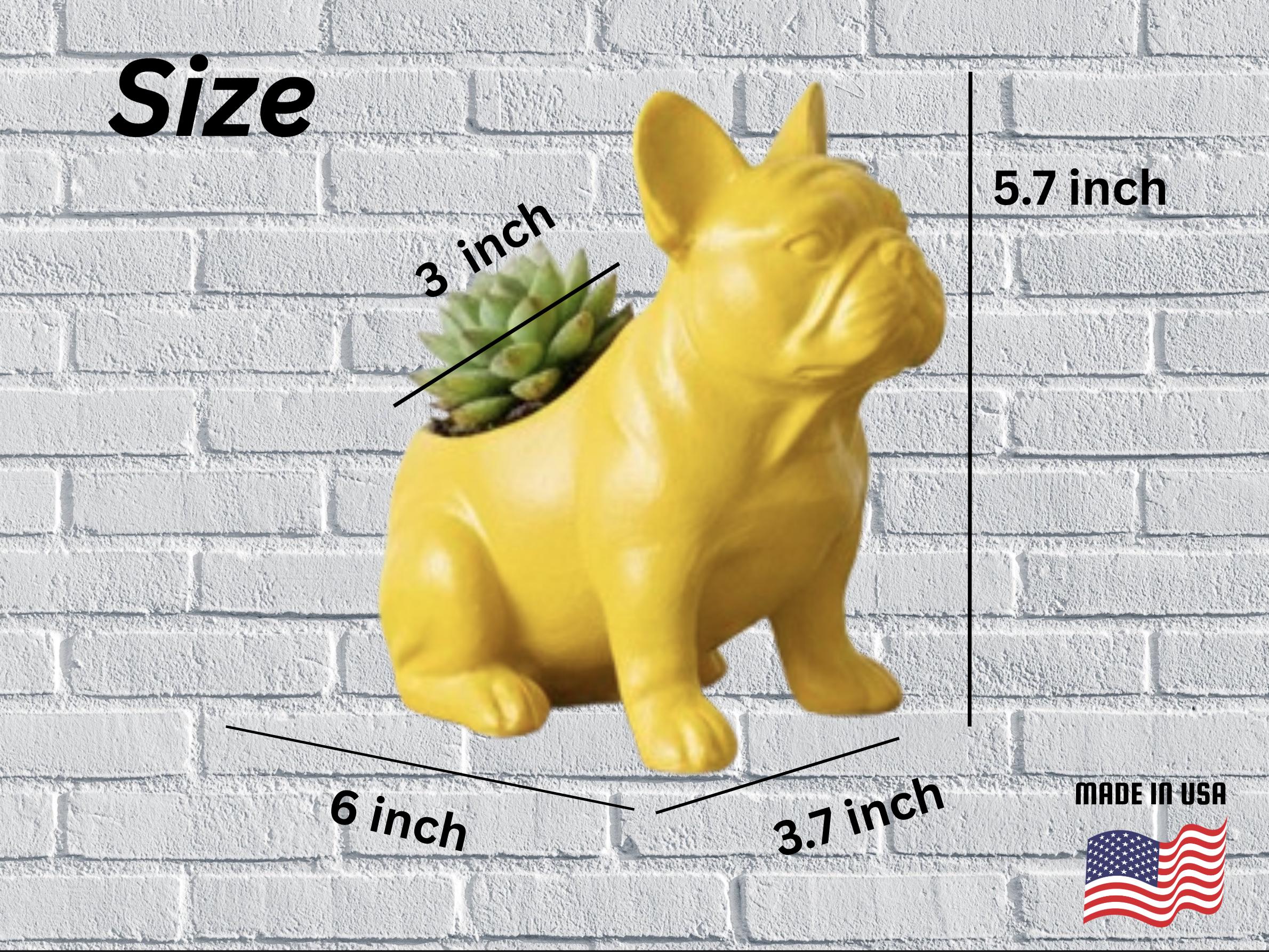French Bulldog Planter | 3D Printed Frenchie Succulent Pot | Dog Lover ...