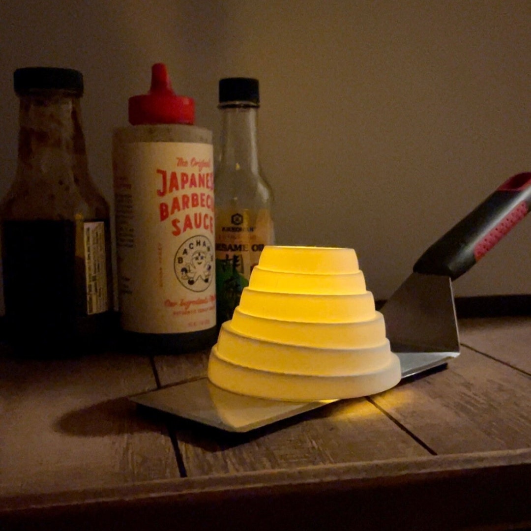 Onion Volcano Desk Lamp Unique Table Decor With Flickering Tea Light - Etsy