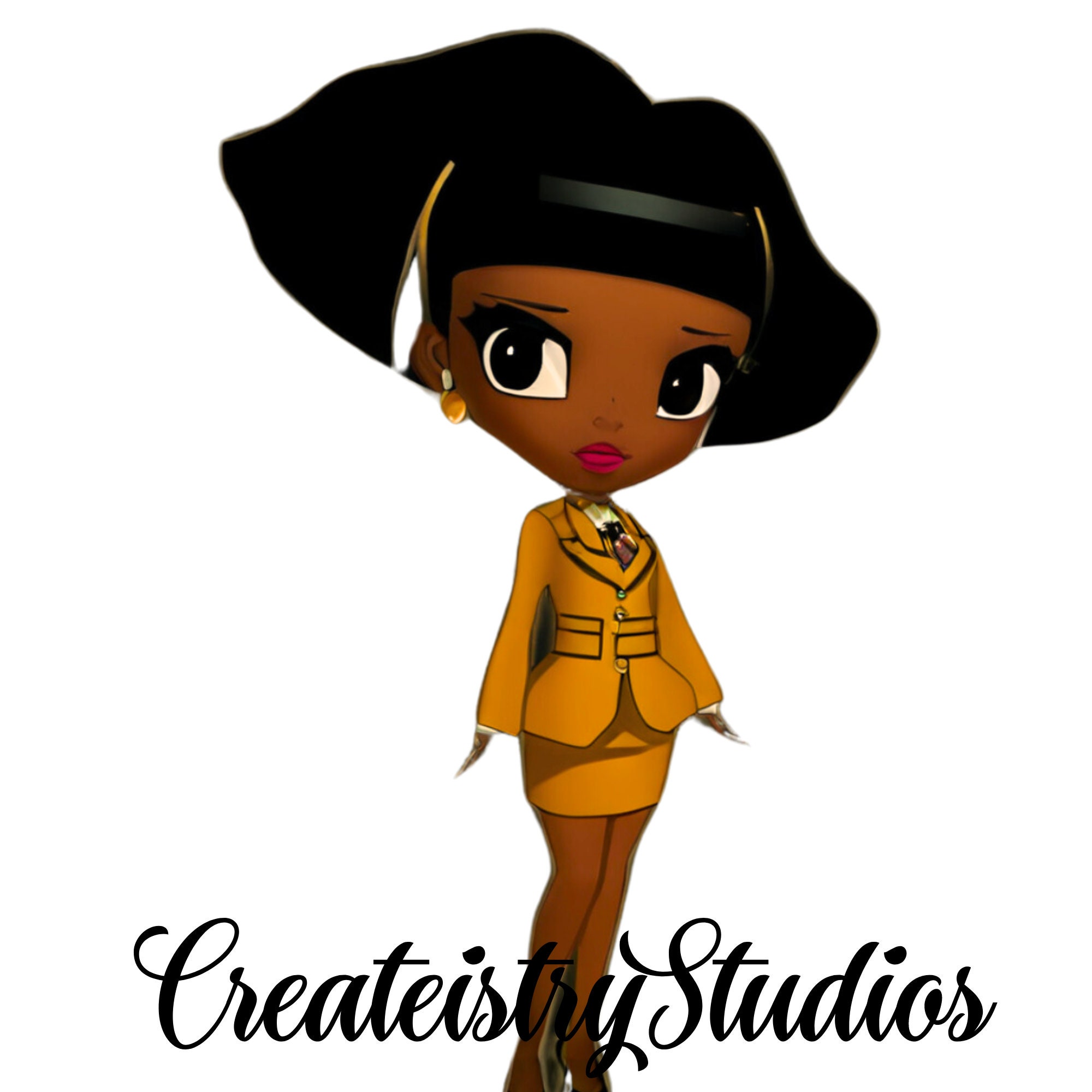 Bundle Chibi Business Woman Collection Chibi Business Collection PNG ...