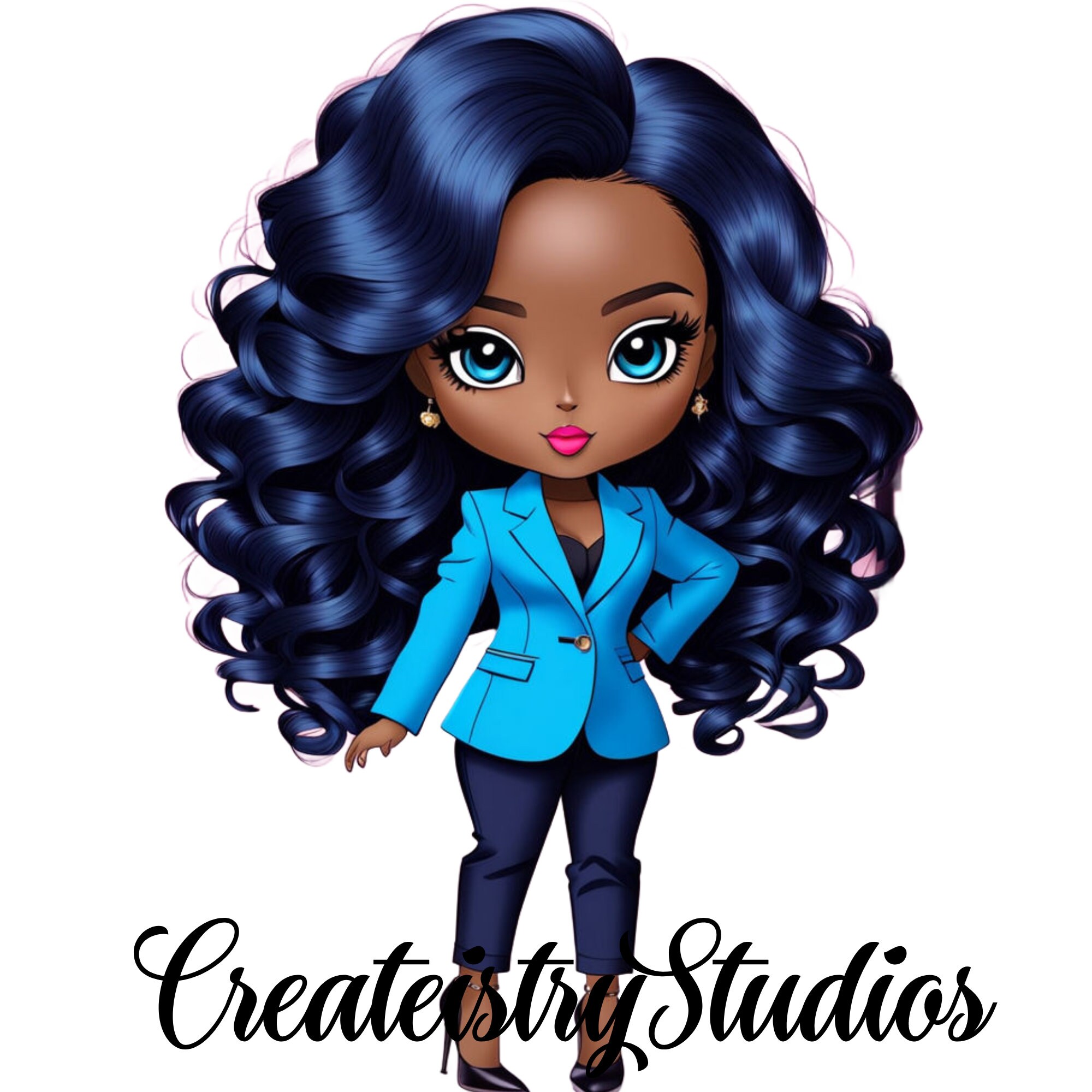 Bundle Chibi Business Woman Collection Chibi Business Collection PNG ...