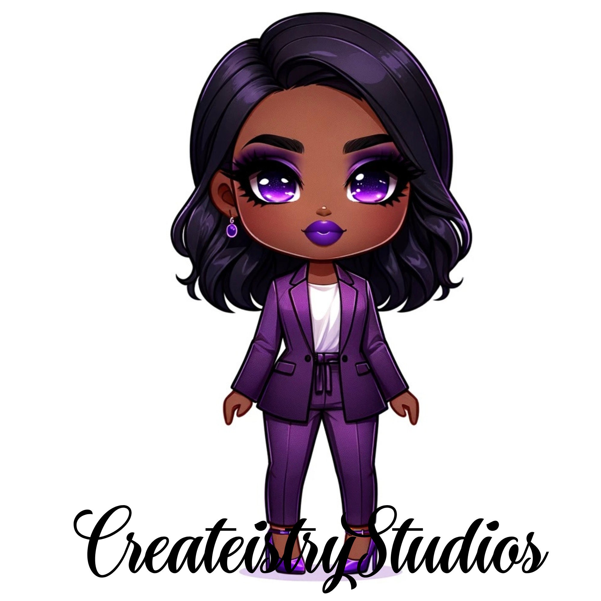 Bundle Chibi Business Woman Collection Chibi Business Collection PNG ...