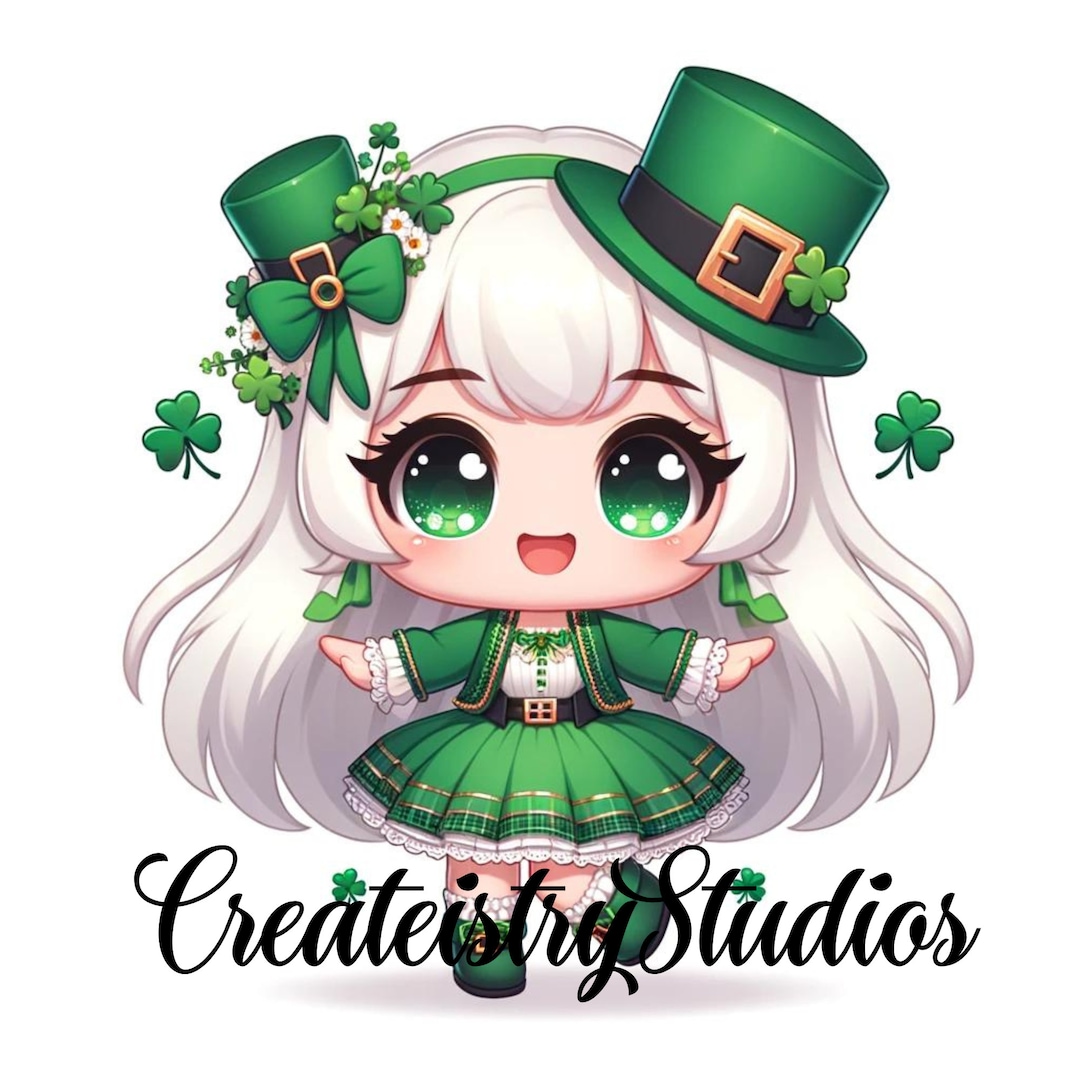 Bundle Chibi Doll St. Patrick's Day Chibi St. Patrick's Day Collection ...
