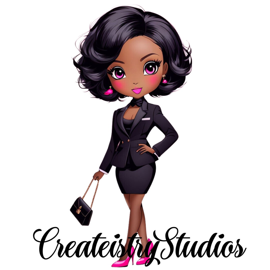 Bundle Chibi Business Woman Collection Chibi Business Collection PNG ...