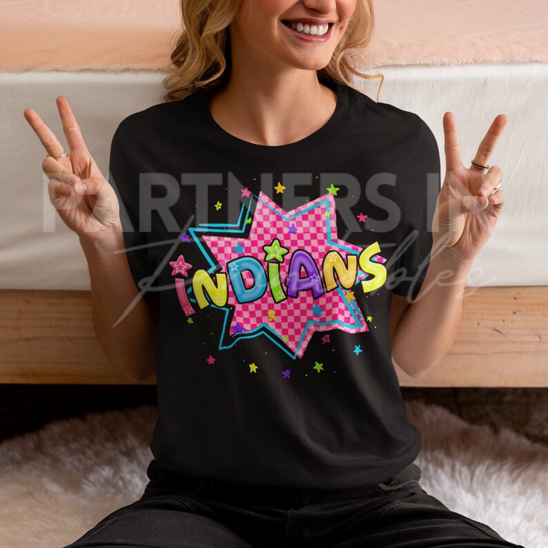 All the Stars Indians Mascot PNG - Etsy