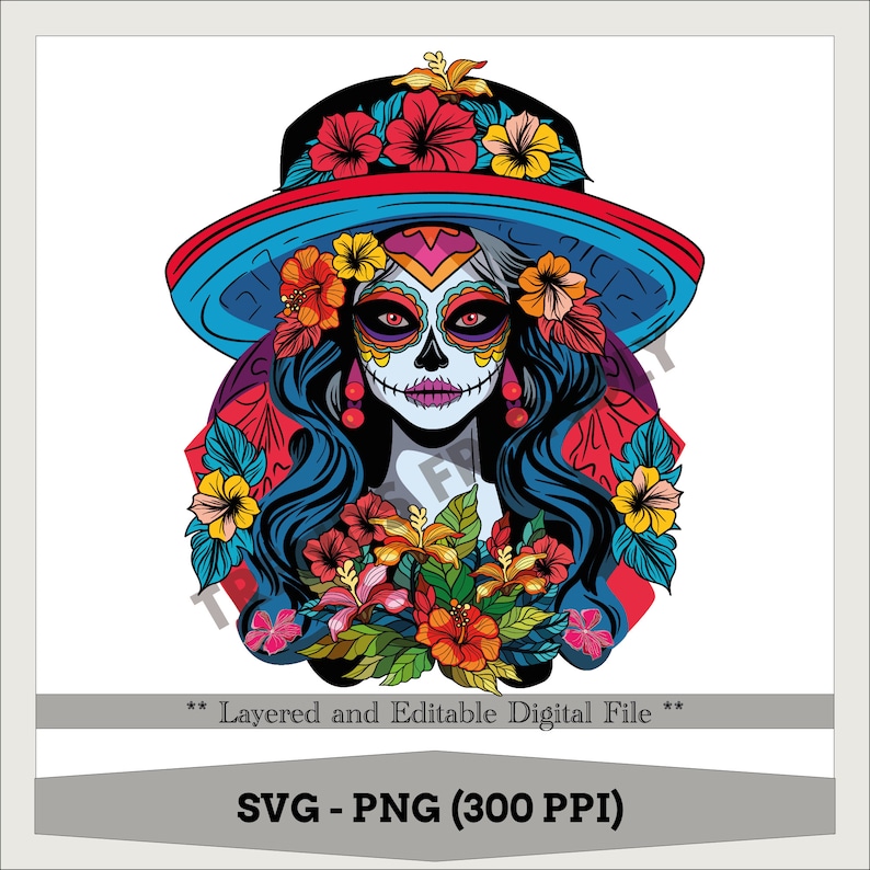 Day of the Dead, La Catrina, De Los Muertos, Floral Women, Floral Sugar ...