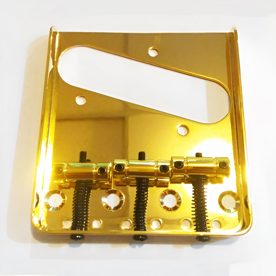 Custom Handmade Telecaster Bridge Gold Vintage Type for Electric Guitar ...
