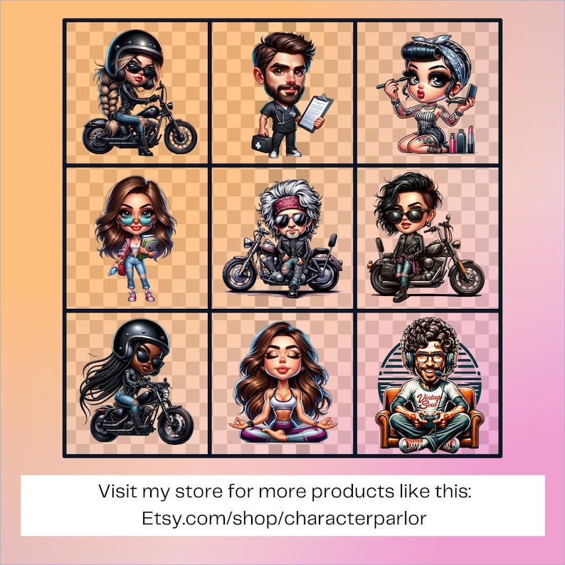 Gothic Lady Biker PNG: Dark Humor Motorcycle Rider Cartoon (digital ...