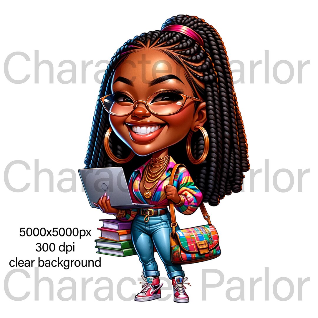 School Teacher Cartoon, Female Professor Caricature, Tutor Character ...
