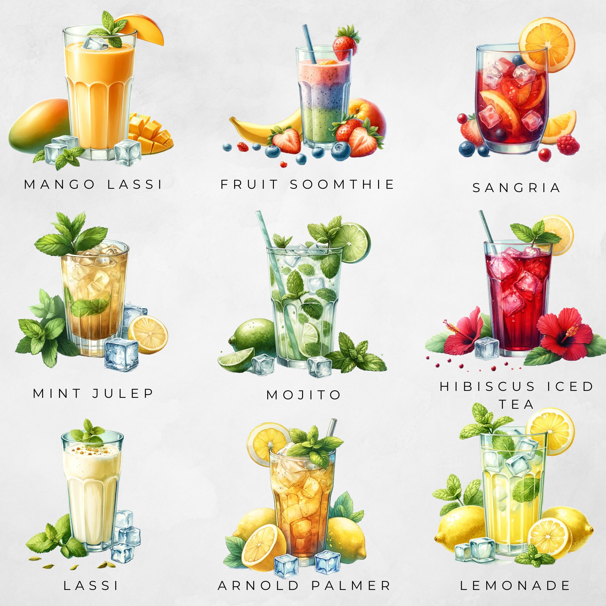 Summer Drinks Clipart, Summer Cocktail, Lemonade Png, Cocktails Clipart ...