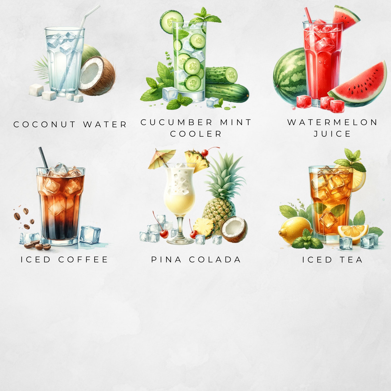 Summer Drinks Clipart, Summer Cocktail, Lemonade Png, Cocktails Clipart ...