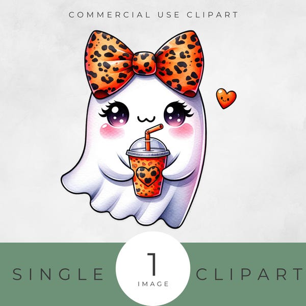 Cute Ghost Png - Etsy