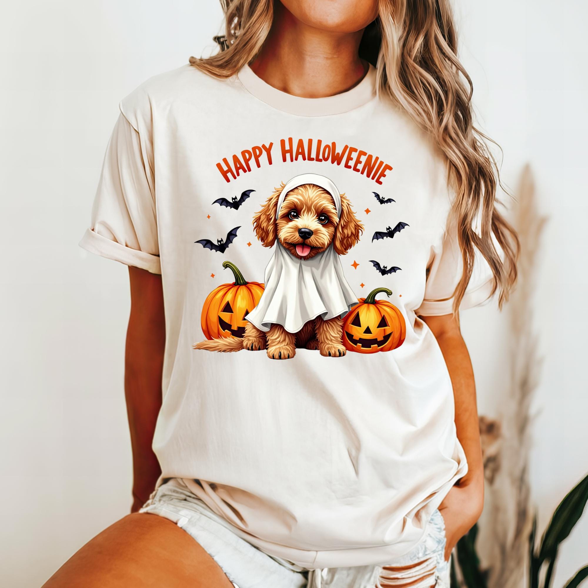 Happy Halloweenie Cavapoo Png, Dog Mom Gift, Cavapoo Lover, Halloween ...