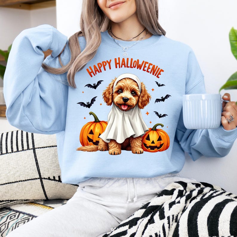 Happy Halloweenie Cavapoo Png, Dog Mom Gift, Cavapoo Lover, Halloween ...