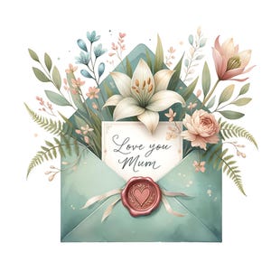 Happy Mother's Day Clipart Bundle, Mother's Day PNG Graphics, Mother's ...