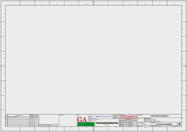 CAD Title Block Template A0-a4+free Blocks - Etsy