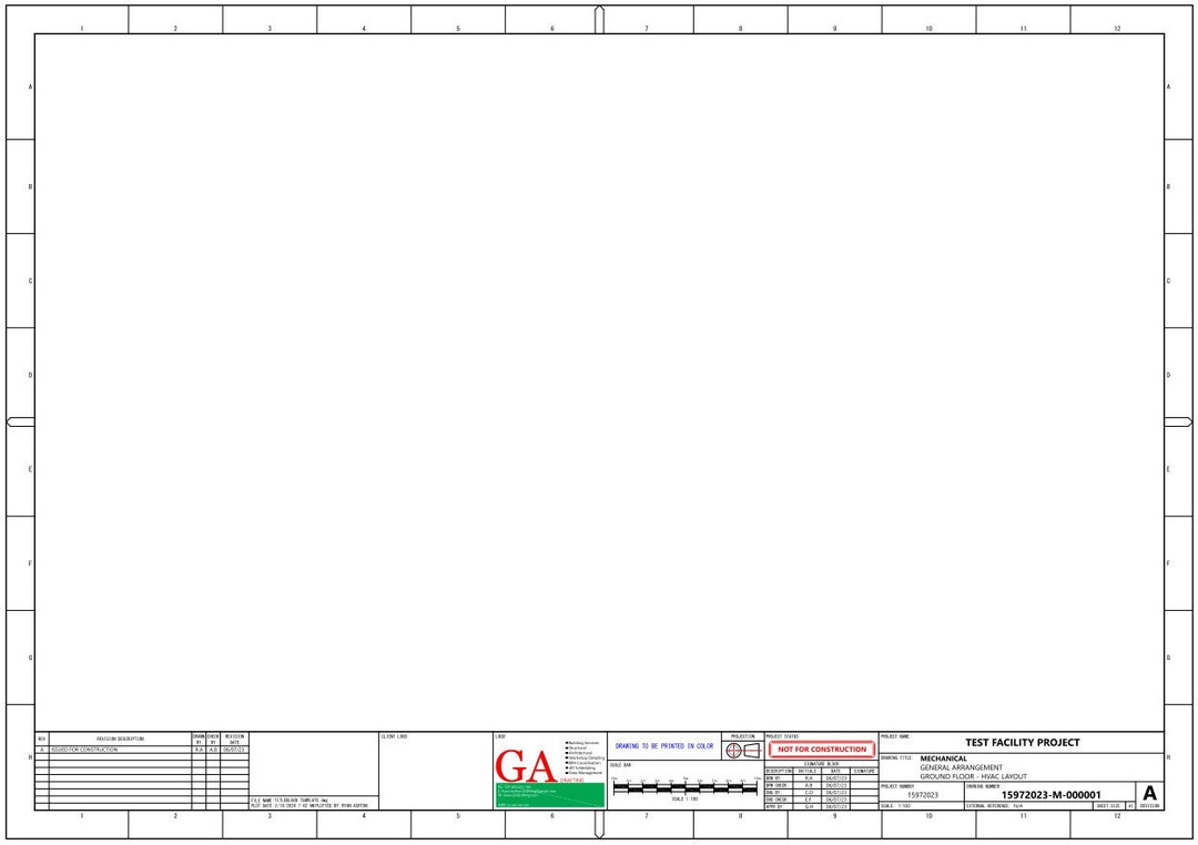 Autocad Title Block Template - Etsy