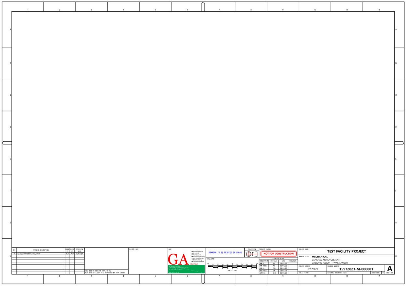 CAD Title Block Template A0-a4free Blocks - Etsy Australia