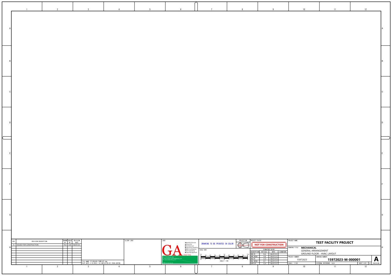 Autocad Title Block Template - Etsy