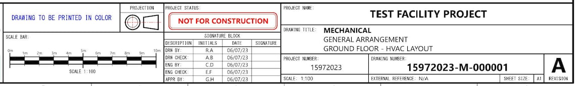 CAD Title Block Template A0-a4+free Blocks - Etsy