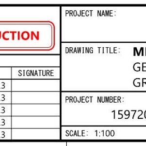 CAD Title Block Template A0-a4+free Blocks - Etsy