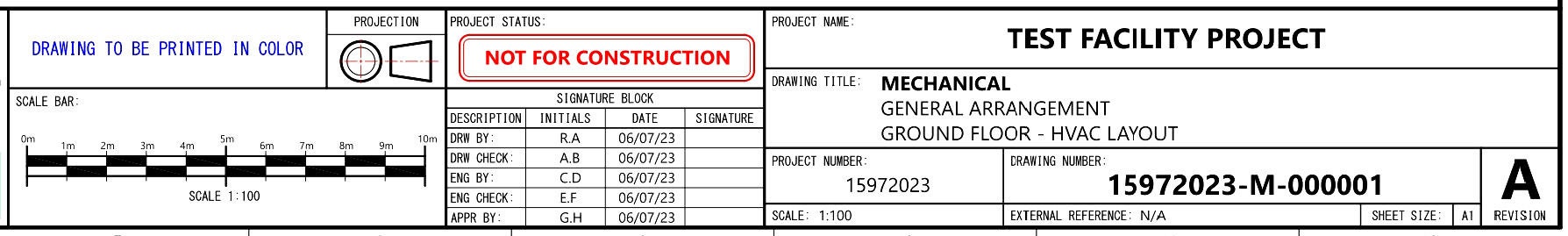 CAD Title Block Template A0-a4+free Blocks - Etsy