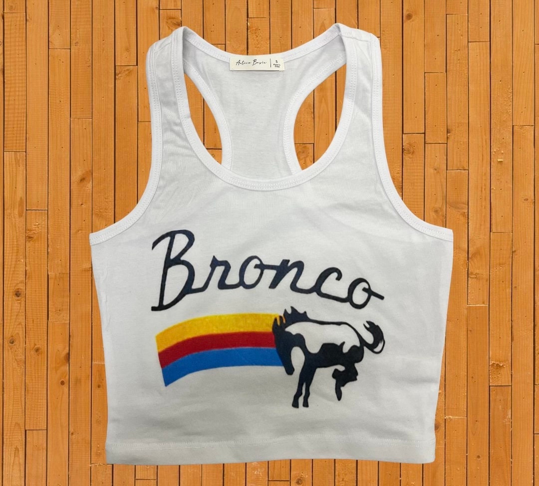 Bronco Cropped Tank Top - Etsy