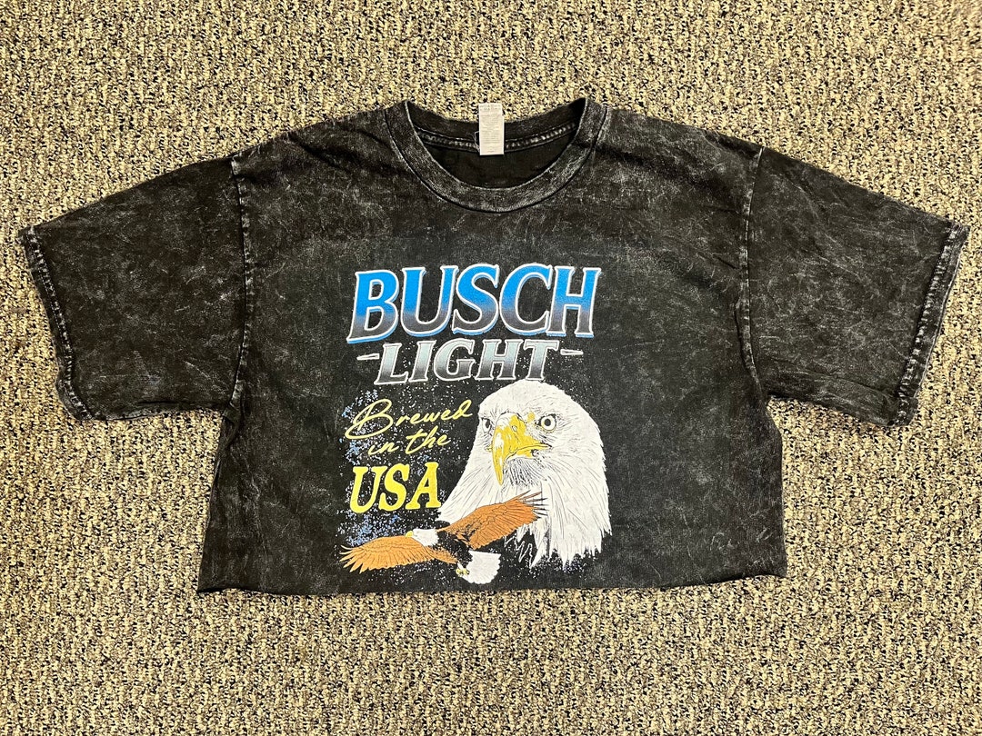 Busch Light Crop Top Vintage Wash Busch Beer Crop Top T Shirt - Etsy