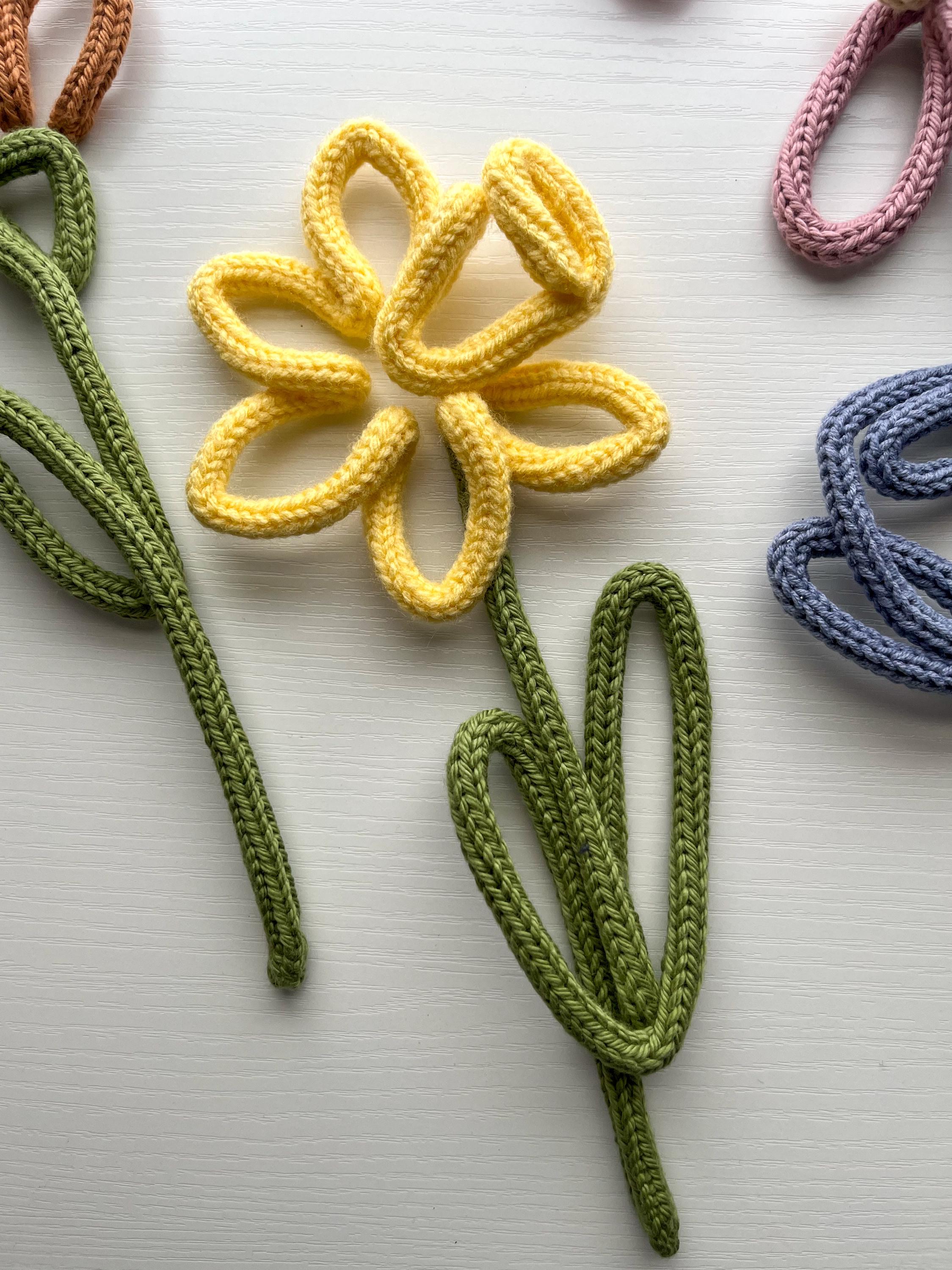 Knit Wire Flowers - Etsy