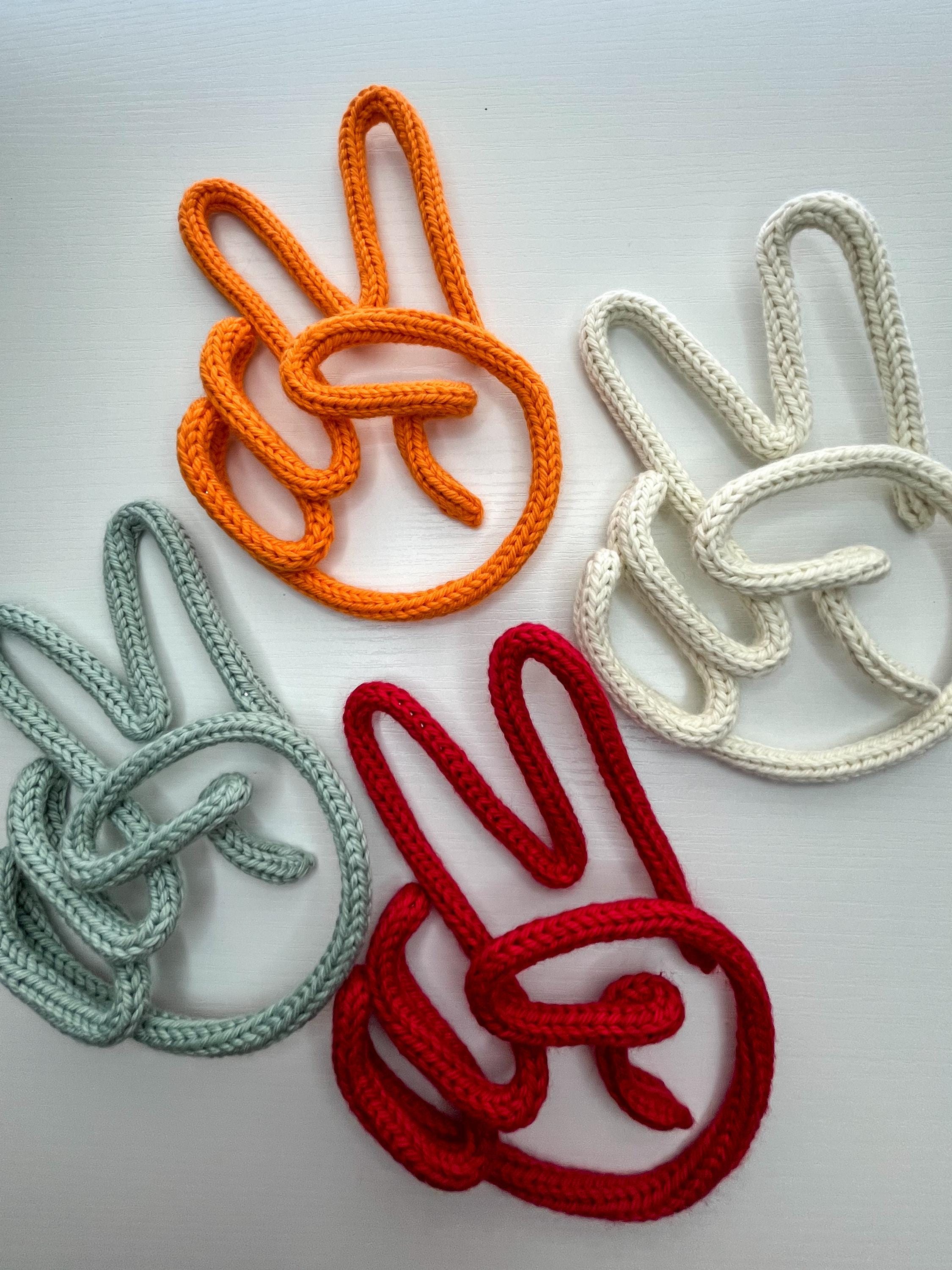Knit Wire Peace Sign - Etsy