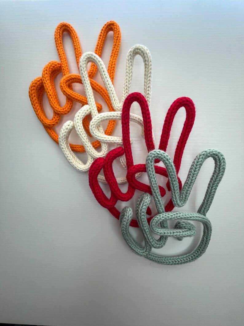 Knit Wire Peace Sign - Etsy