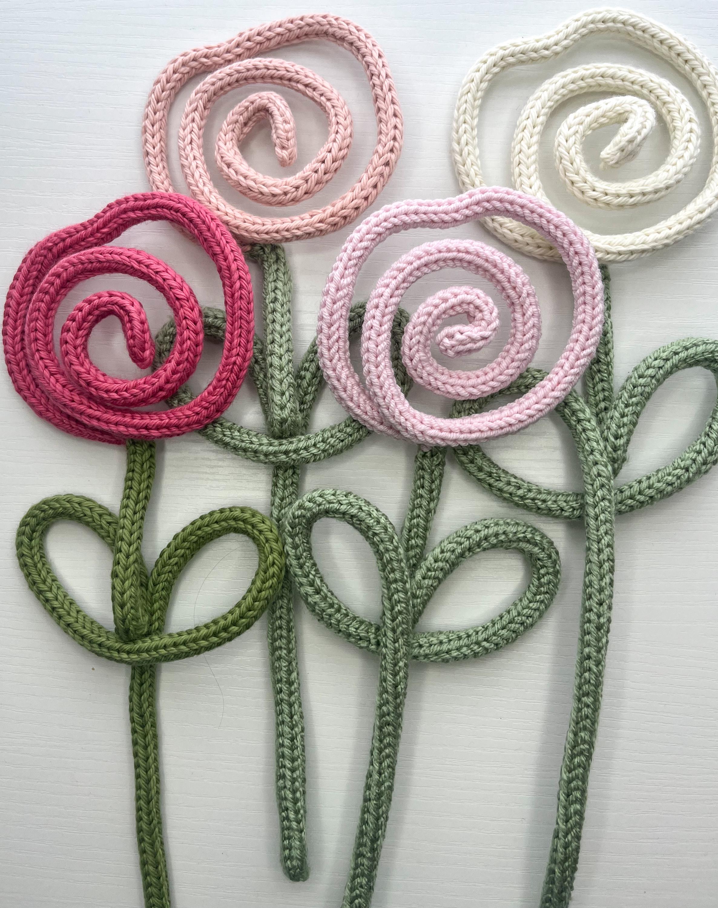 Knit Wire Flowers - Etsy