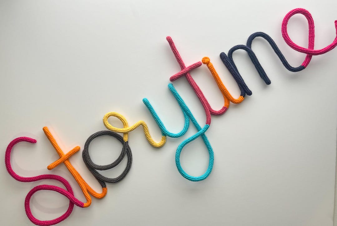 Storytime Knit Wire Sign - Etsy