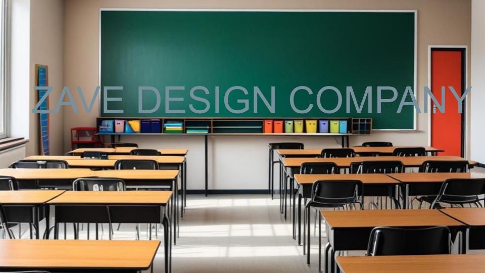 Virtual School Background for Meetings Education Zoom Background ...