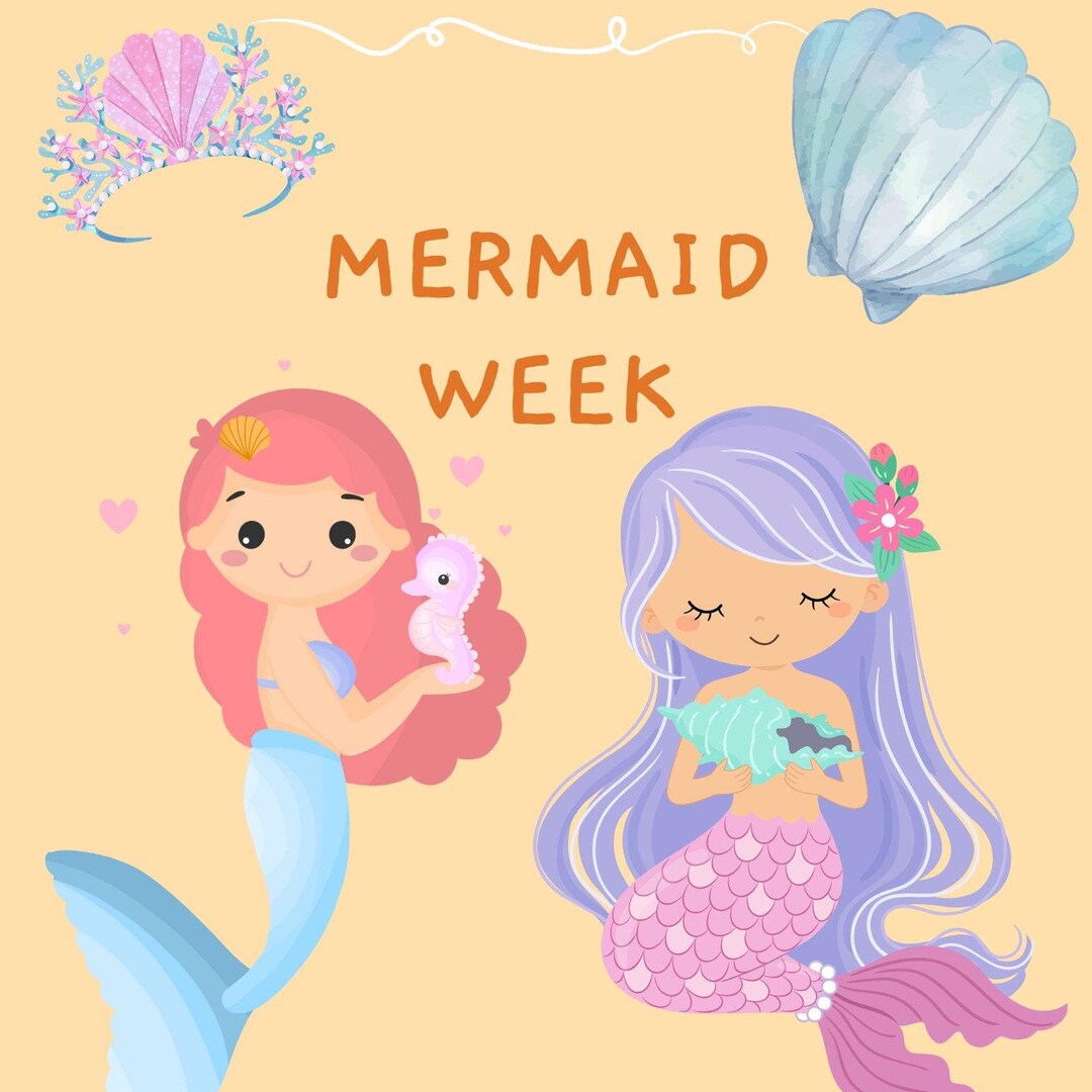 Mermaid Summer Camp Week Summer Camp at Home Mermaid Week Fun Mermaid ...