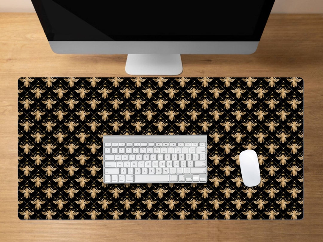 Queen Bee Custom Desk Mat, Aesthetic Honey Bee Decor, Office Desk Decor ...
