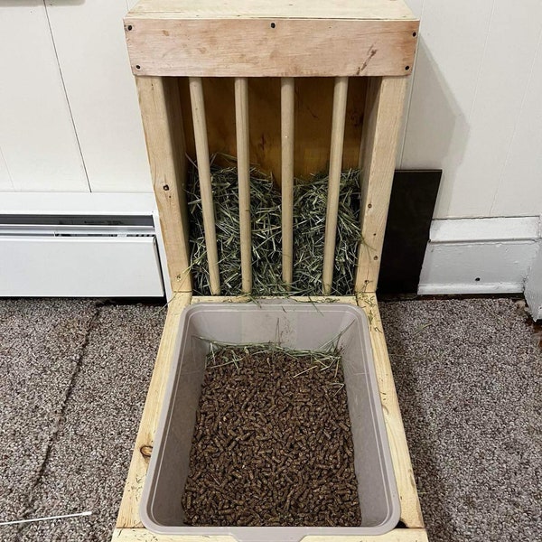 Rabbit Litter Box Hay Feeder - Etsy