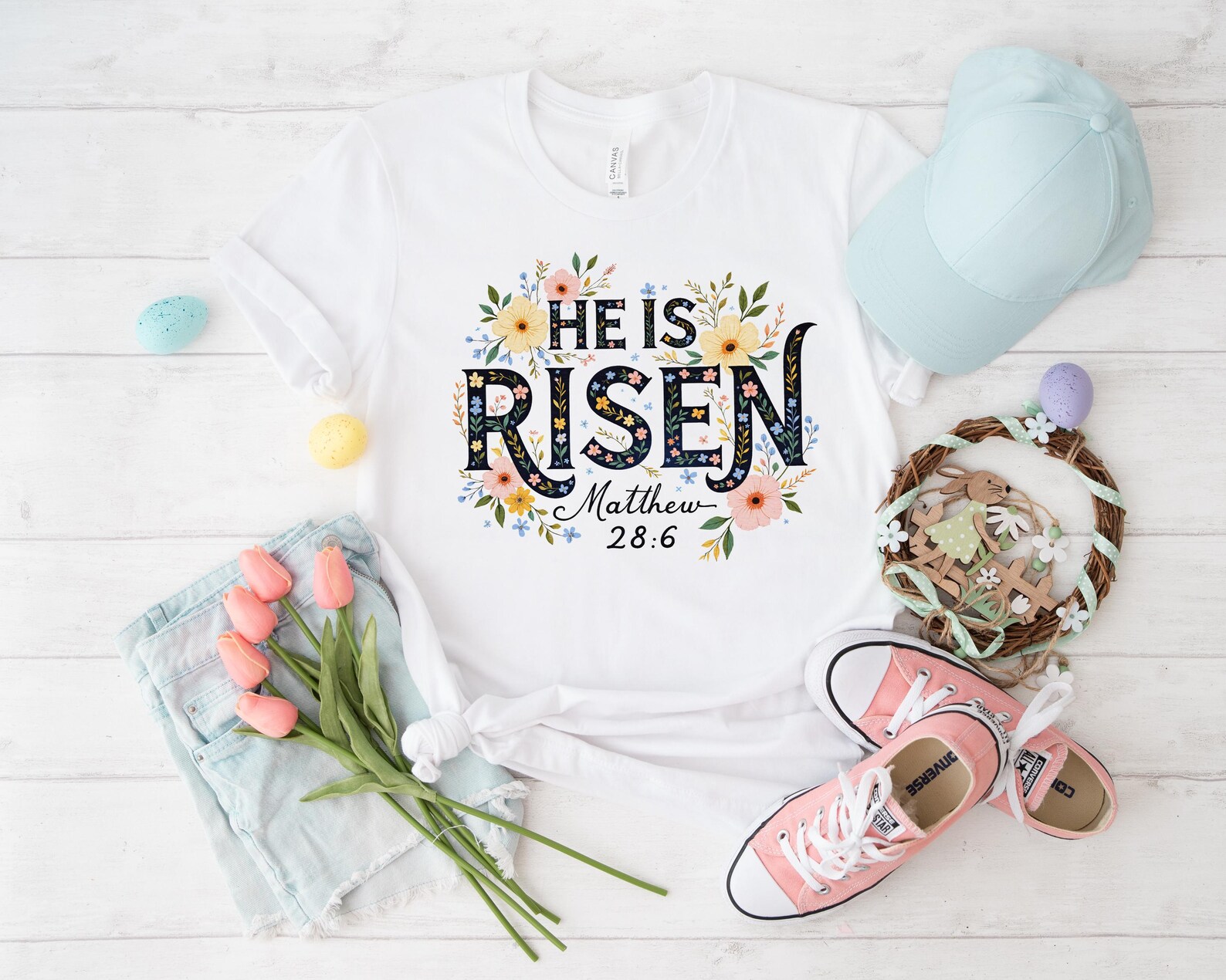 Easter Sweatshirt, He is Risen Shirt, Christian Shirt, Bible Verse ...