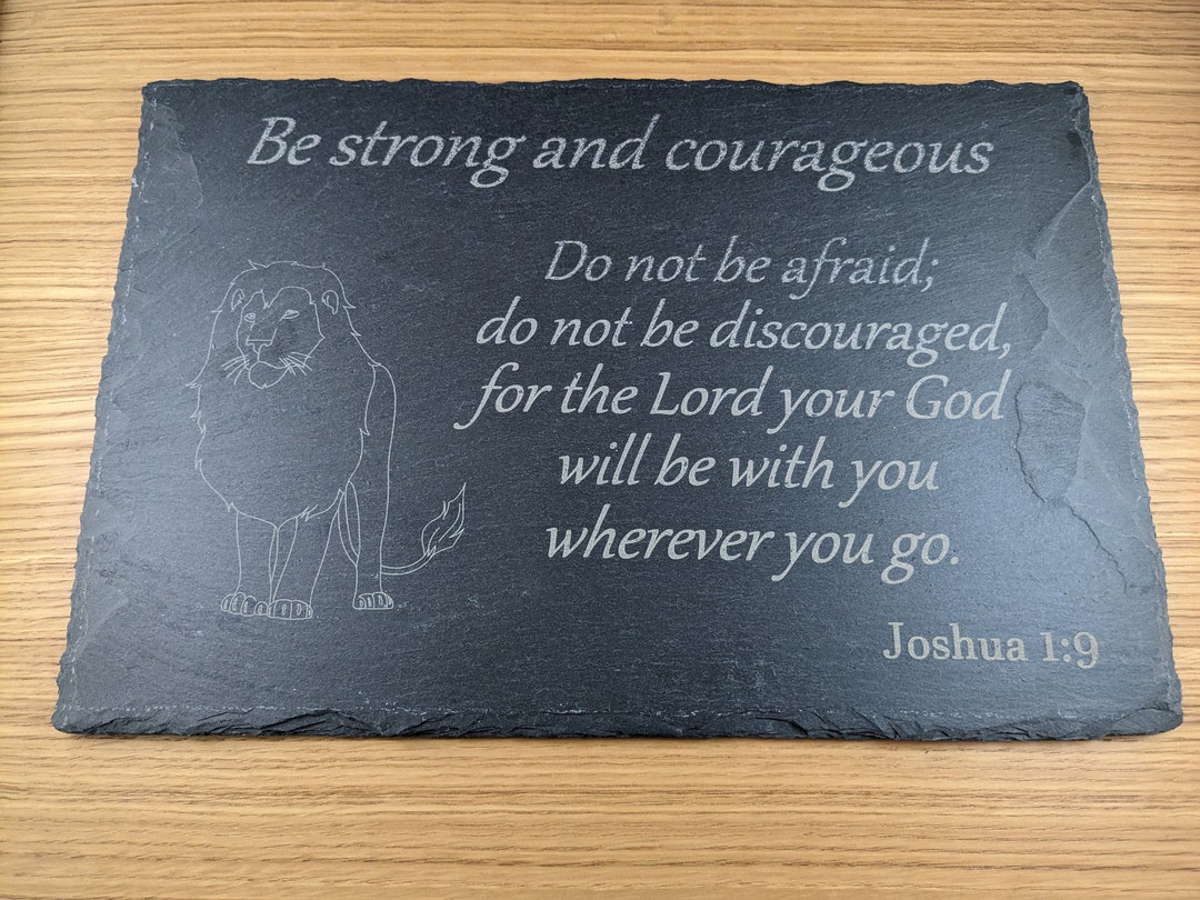 Custom Slate Bible Verse Placemat Set of 1-6 With or Without Coasters ...