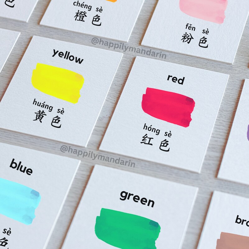 Chinese Learning Flash Cards - Etsy