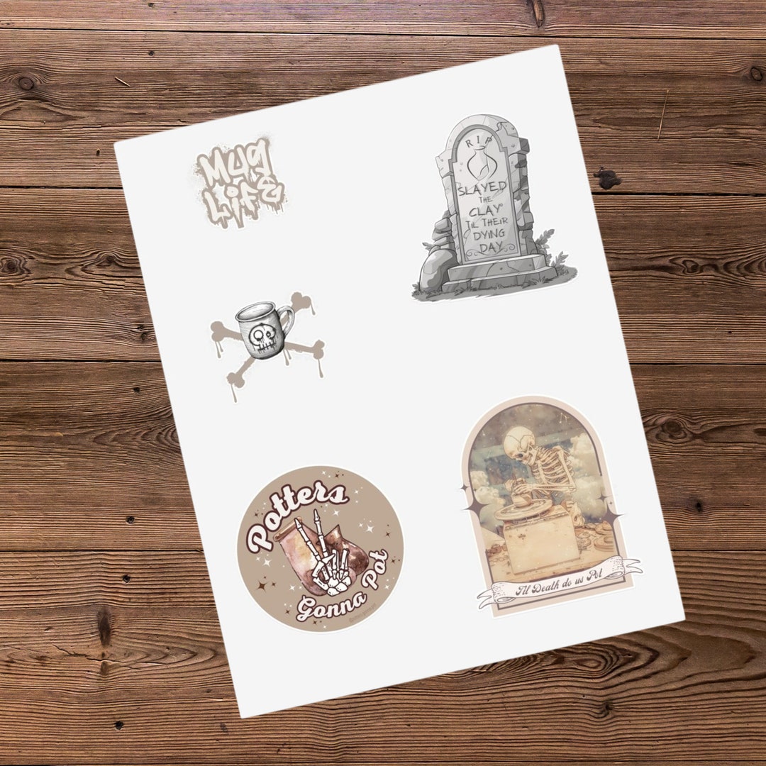 Pottery Stickers, Ceramics Sticker Pack, Til Death Do Us Pot, Pottery ...