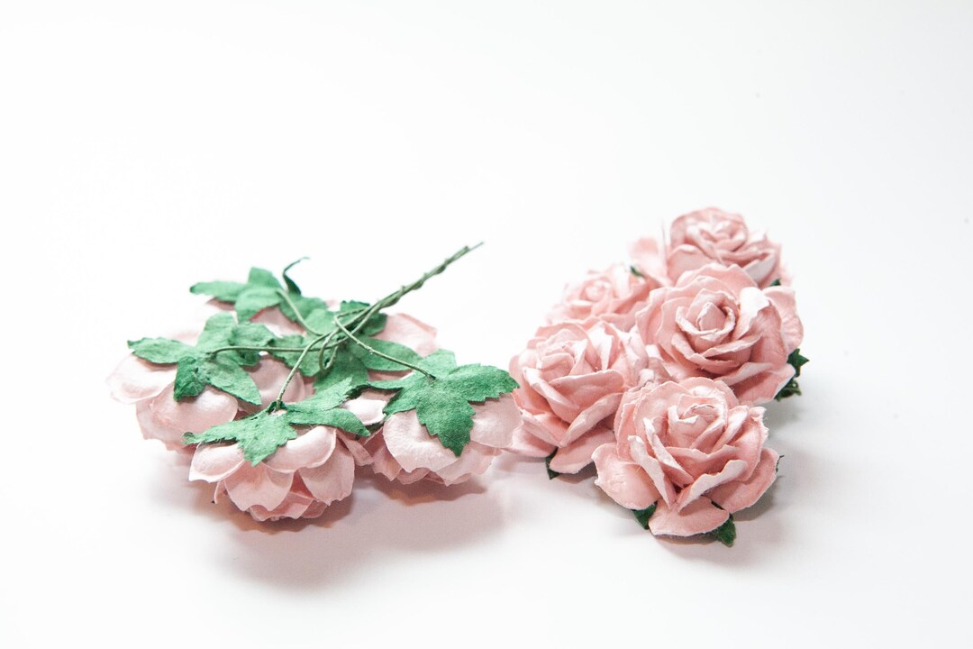 50 Wild Roses Mulberry Paper in Pink - Paper Roses, Wild Roses ...